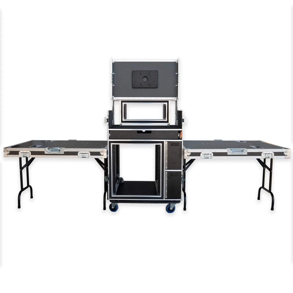 Single Monitor Broadcast Workstation Road Case – Titan AV