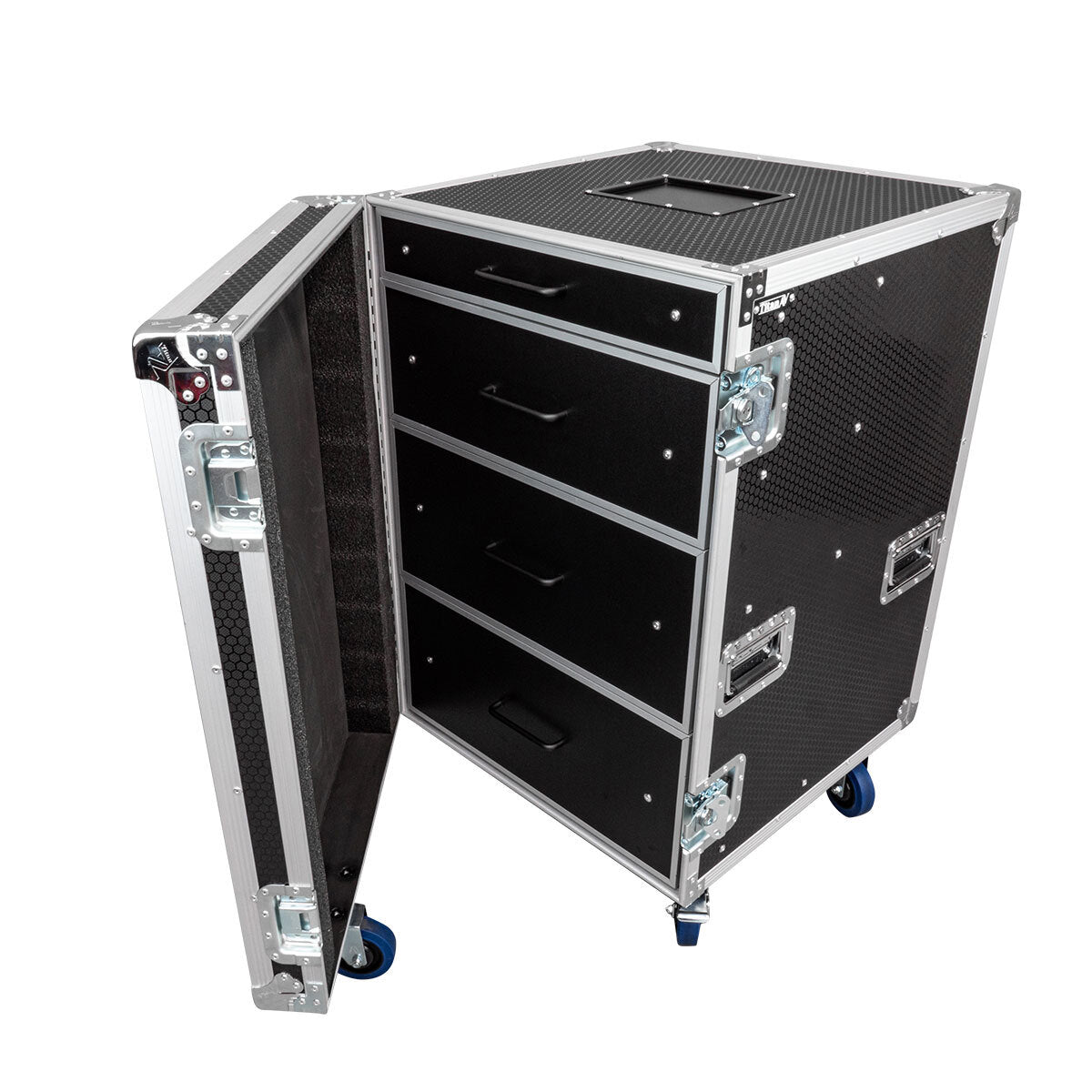 Titan AV 4 Drawer Workstation Road Case - Organized & Mobile AV Workspace